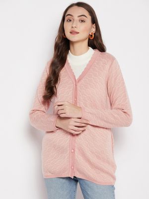 Buy Madame Women Peach Cardigans Online