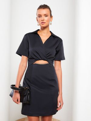 Buy LC WAIKIKI VISION Woven Dress Black online