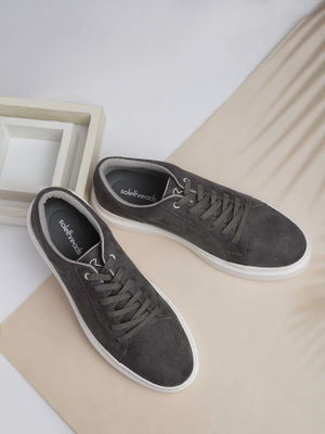 Buy SOLETHREADS Cape Grey Solid Men Sneakers Online