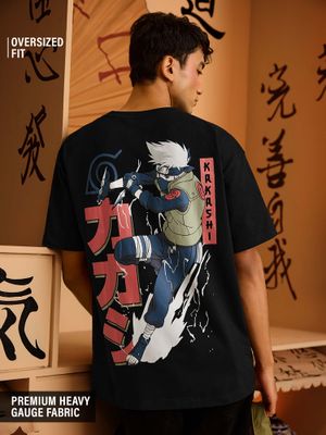 Buy The Souled Store Naruto Kakashi Men Oversized T-Shirts (XXS) Online
