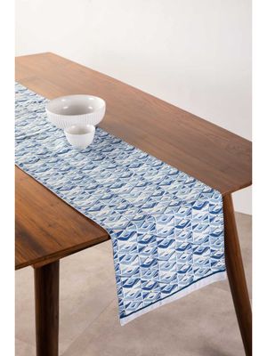 Buy Sabal Cotton Duck Blue Print & Pattern Table Runners Online
