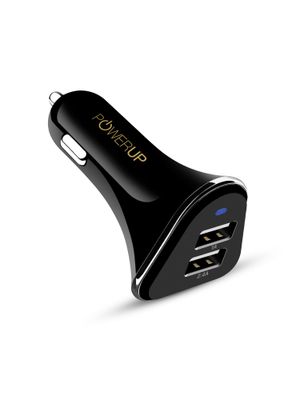 Buy PowerUp 3.4A Triangle Fast Drive Car Charger - Black Online