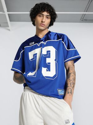 Buy Puma Code Football-Inspired Men's Blue T Shirts (S) Online