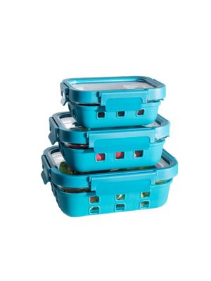Buy Kuber Industries Kitchen Containers Silicone Sleeves with Lock Lid ...