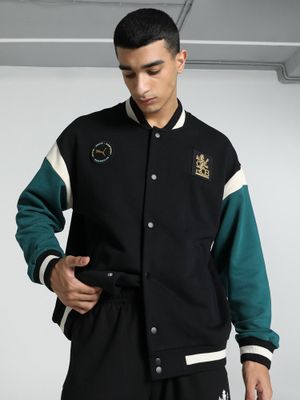 Buy Puma X Rcb Varsity Mens Black Jacket Online