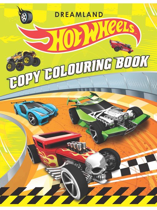 coloring book hot wheels