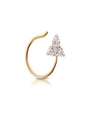 Buy WHP Jewellers Square Diamond Nose Pin Online