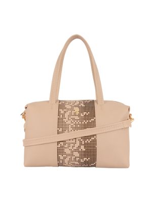 Buy Baggit Lush Beige Duffel Handbag (S) Online