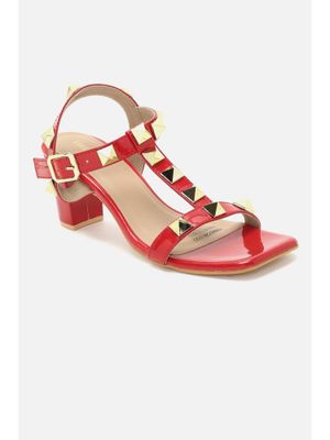 Buy Forever 21 Women Solid Red Heels Online