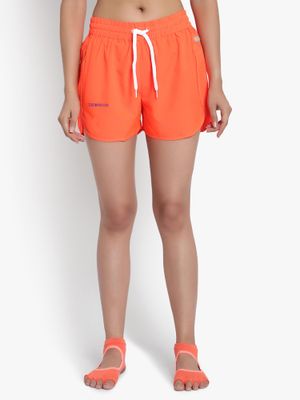Buy WearJukebox Be Fresh Orange Running Shorts Online