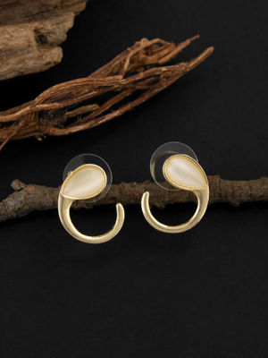 E2O Earrings : Buy E2O Gold-Plated Contemporary Stud Earrings Online | Nykaa Fashion