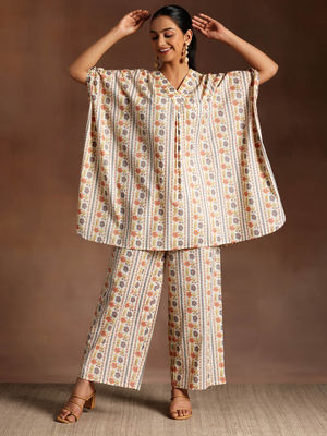 Buy Libas Womens Multi-Color Floral Printed Co-Ord (Set of 2) (XS) Online