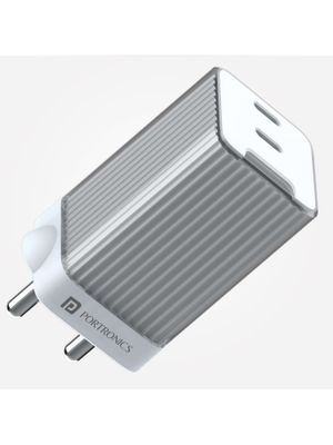 Buy Portronics Adapto 4 45W Fast Charger with Dual PD Output Compatible ...
