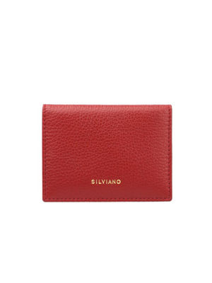 Buy SILVIANO Red Genuine Leather Bi Fold Wallet Rfid Gift Box Included ...