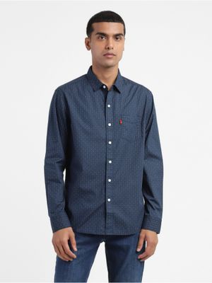 Buy Levi's Men Navy Blue Slim Fit Shirt Online