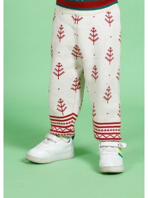 Buy Kids of Greendeer Creme And Red Pine Three Jacquard Diaper Lower ...