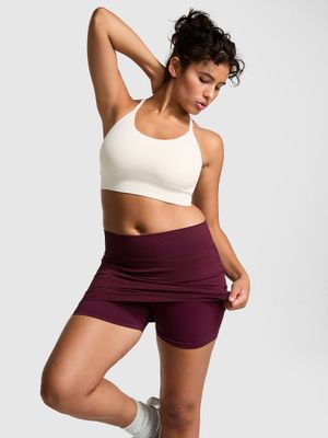 Buy Victoria's Secret Seamless Drapey Skort Maroon (XS) Online