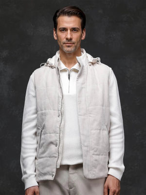 Buy Rare Rabbit Raldo -2 Off White Plain Regular Fit Jacket (XS) Online