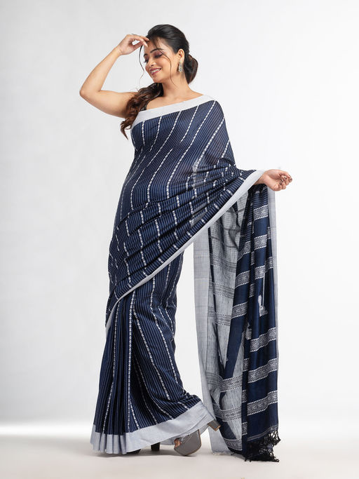 fish border saree
