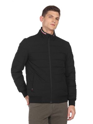 Arrow Sports Jackets : Buy Arrow Sports Men Black Solid Quilted High ...