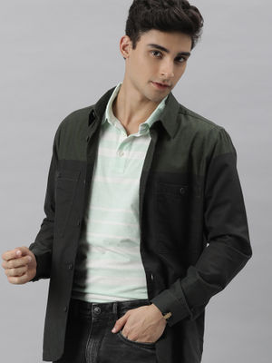Buy Rare Rabbit Green Casual Jacket Online