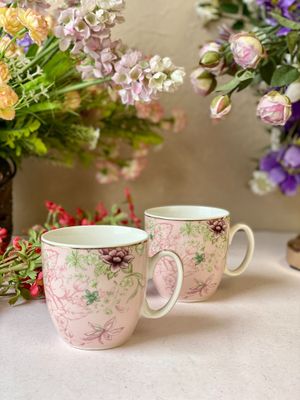 Buy Vigneto Blush Pink Mug Set Pink (Set of 6) Online
