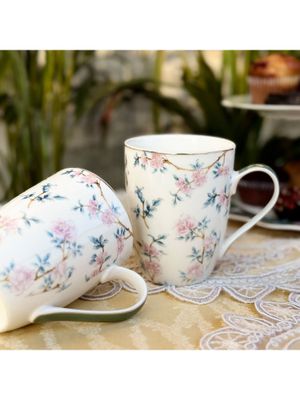 Buy Vigneto Victorian Multi-Color Coffee Mugs (Set of 2) Online