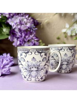 Buy Vigneto Royal Blue Mug Set Blue (Set of 6) Online