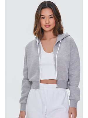 Buy Forever 21 Grey Solid Sweatshirts Online