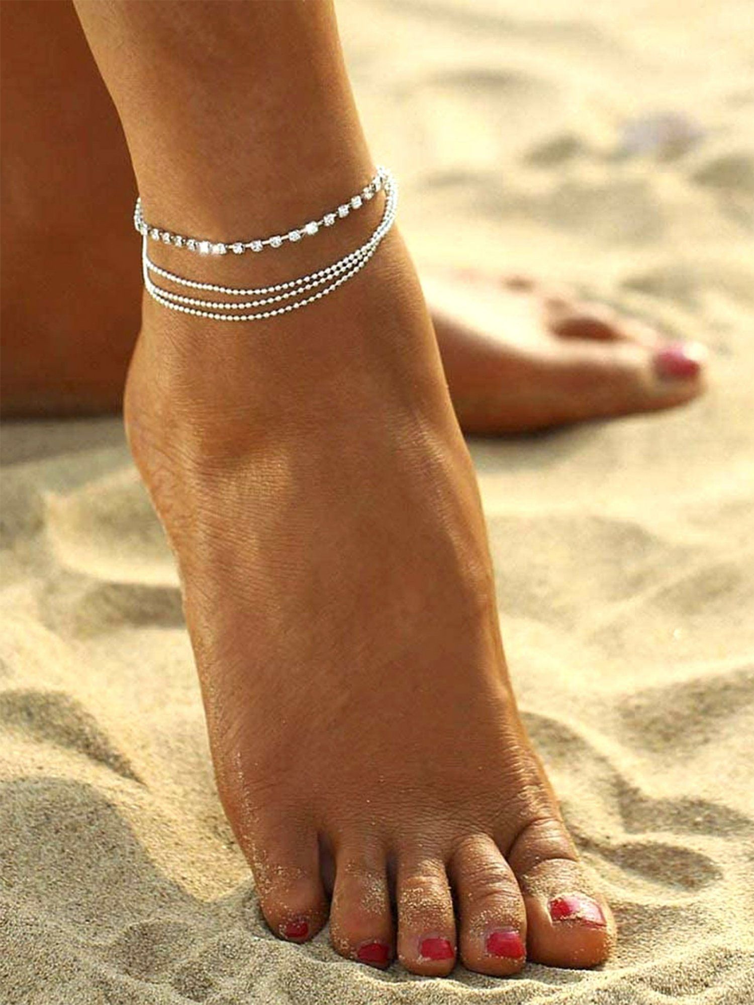 Crystal anklets online shopping store