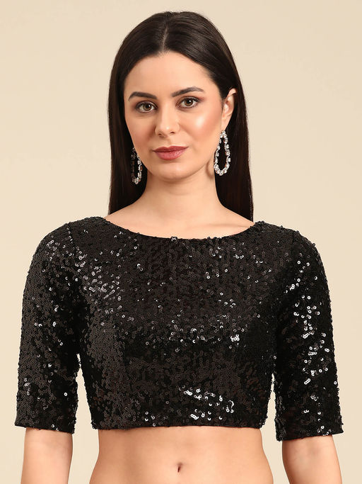 black sequins blouse