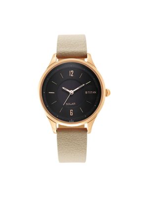 Buy Titan Solar 2670Wl08 Black Dial Analog Watch For Women Online
