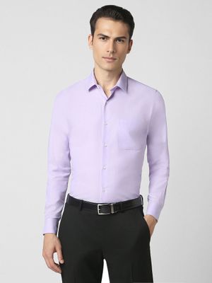 Buy Peter England Men Lilac Slim Fit Formal Shirt (36) Online