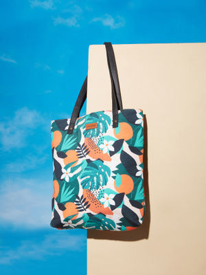 Buy Pipa Bella by Nykaa Fashion Quirky Green & Orange Tropical Amelia ...