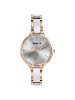 Buy Sonata Women 2.O Black Dial Stainless Steel Watch - 87065KD01 (M ...