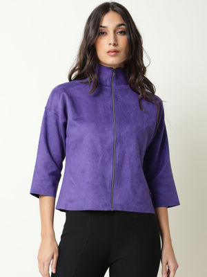 Buy RAREISM Vasu Purple Jacket Online