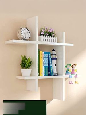 Buy Savya Home Wall Reck Shelves White Online