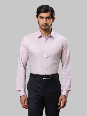 Buy Raymond Checks Pink Formal Shirt Online