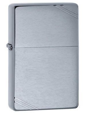 Buy Zippo Brushed Chrome Vintage with Slashes Windproof Pocket Lighter Online