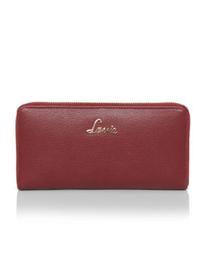 Buy Lavie Red Solid Wallet Online