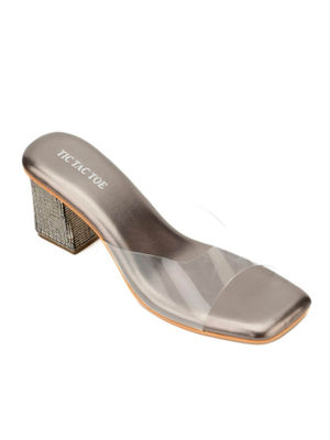 Tic Tac Toe Heels : Buy Tic Tac Toe Grey Gun Metal Diamond Heel Block ...