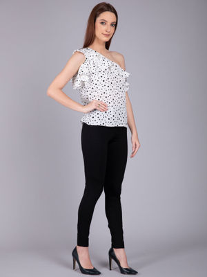 CAMLA tops_women_westernwear : Buy CAMLA White Color Textile Top For ...