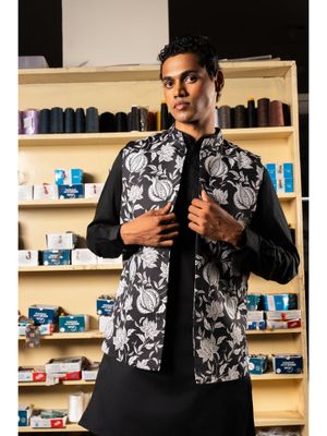 Buy Project Bandi Black Anar Open Nehru Jacket (XS) Online
