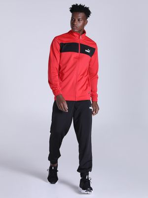 Buy Puma Poly Mens Red Tracksuits (Set of 2) Online
