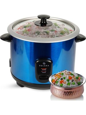 Buy Solara Automatic Electric Cooker with Food Steamer & Rinse Basket ...