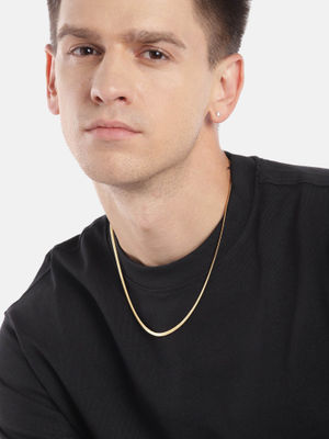 Buy Carlton London 18Kt Gold Plated Fancy Chain For Men Online