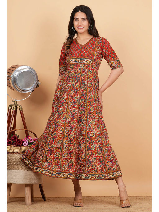 Buy Stylish Kalamkari Dresses Collection At Best Prices Online