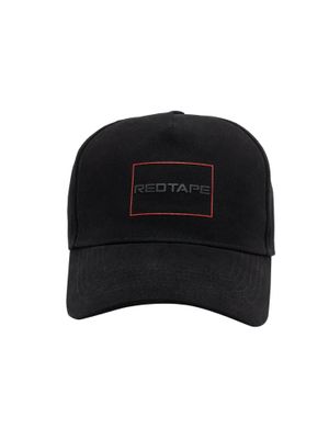 Buy Red Tape Black Cotton Unisex Base Ball Cap Online