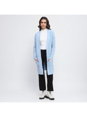 Buy Madame Womens Open Front Sky Blue Shrug (S) Online