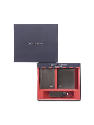 Buy Tommy Hilfiger Stalin Men Leather Wallet & Card Case & Keyfob Gift ...